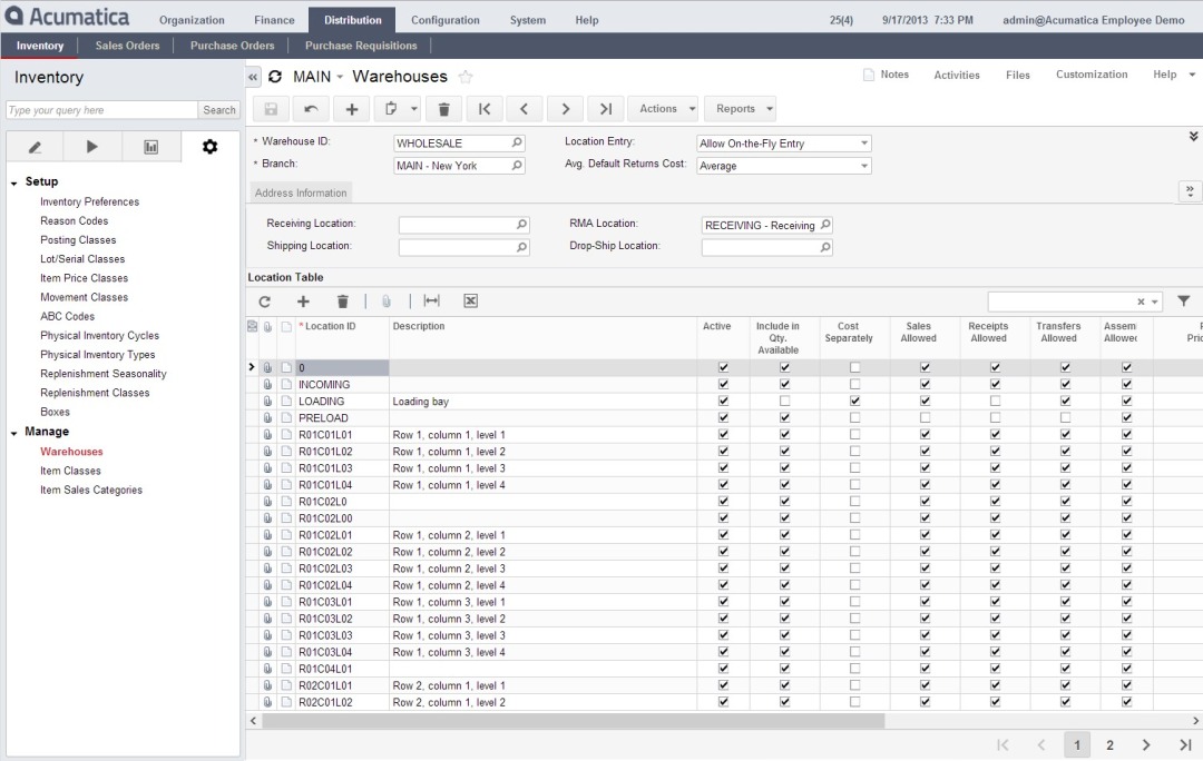 Acumatica Inventory Management - ICAN Cloud Apps