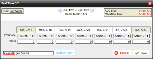 TSheetsTrackingPTO - ICAN Cloud Apps